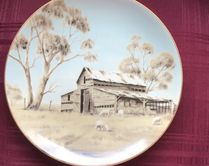 Australian Pioneers Homestead Plate - Artist Allan Ames/ Webb Collector ...
