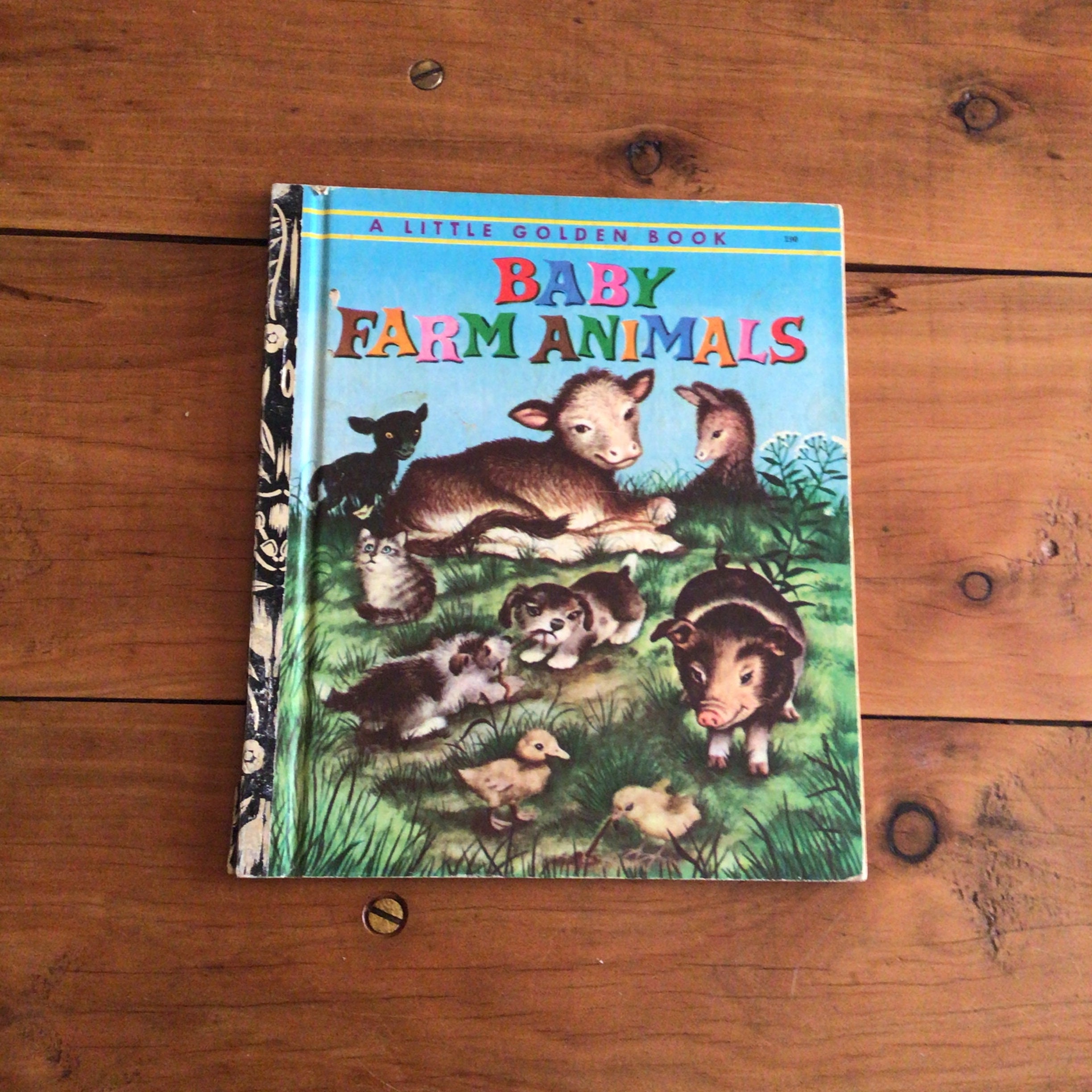 Vintage Little Golden Book - Baby Farm Animals/children's Book ...