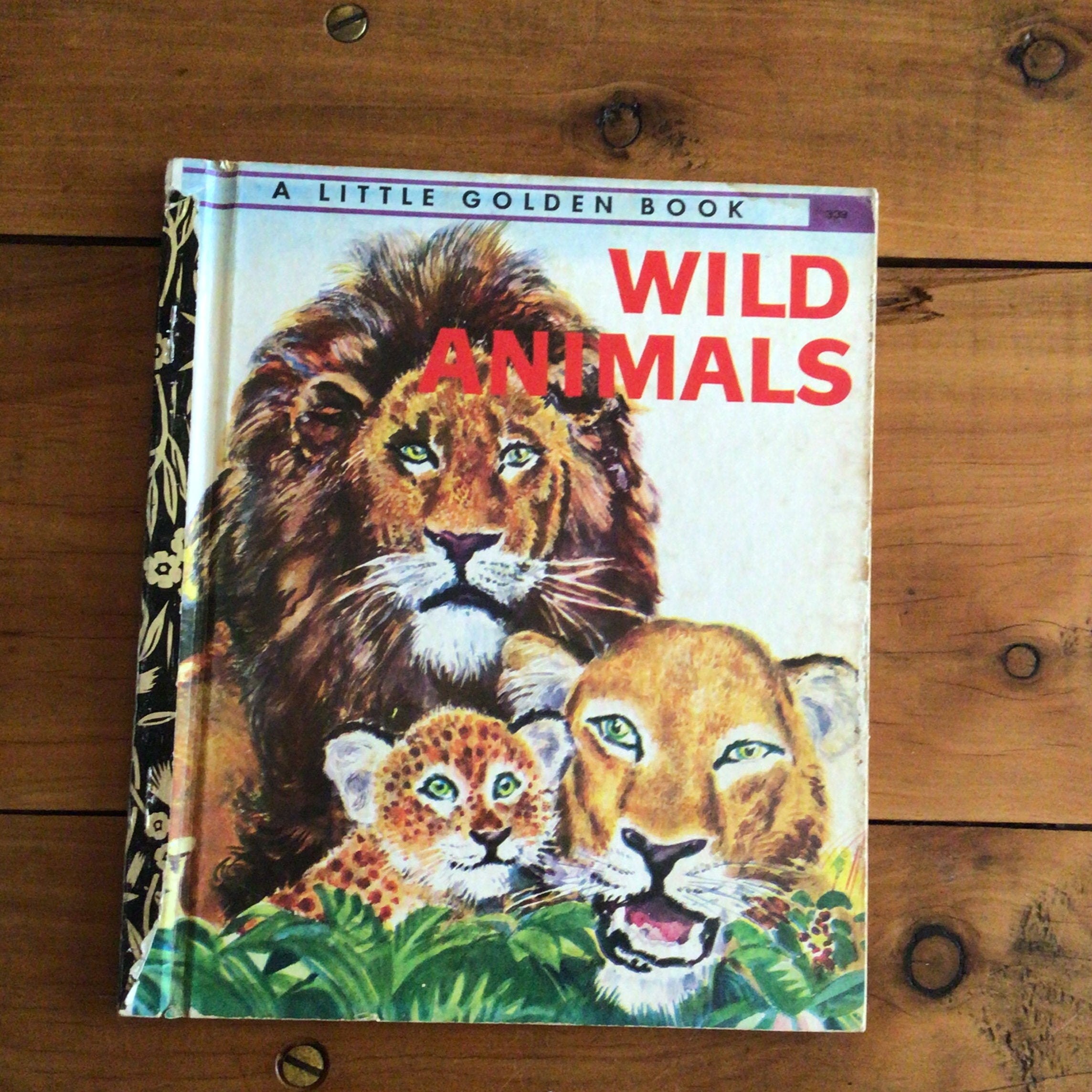 Vintage Little Golden Book Wild Animals/ Children's | Etsy