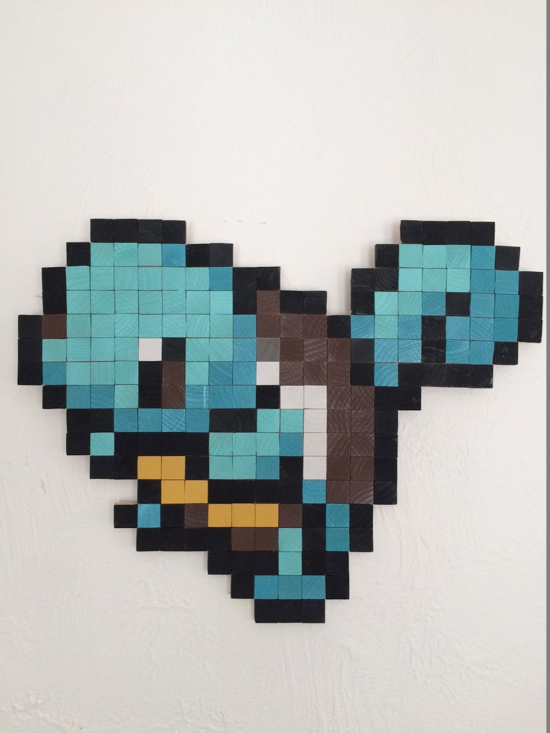 Pokemon Squirtle 8-bit Wood Pixel Wall Art - Etsy