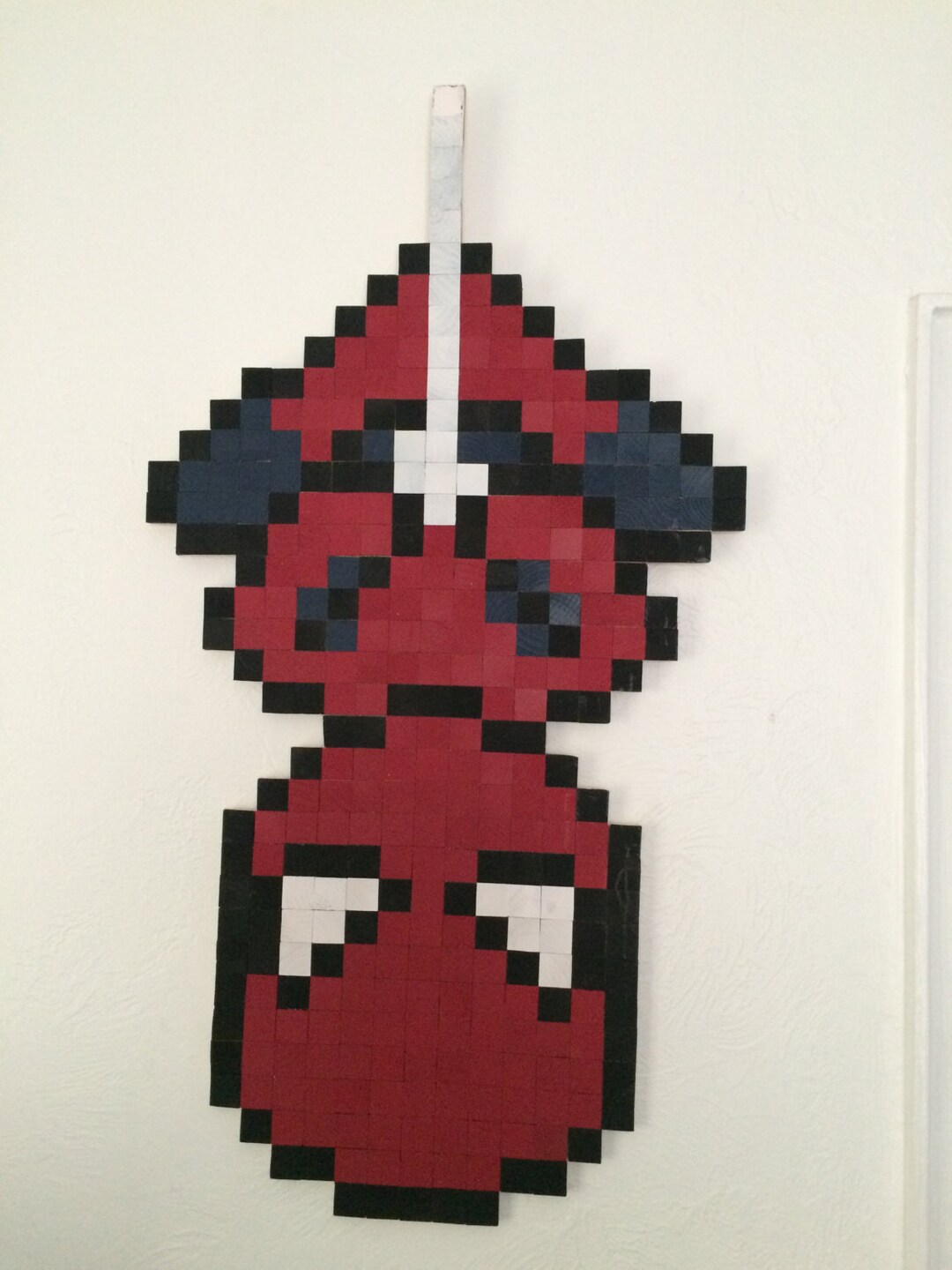 Arte de pared de Spider-Man 8-bit pixel madera - Etsy México