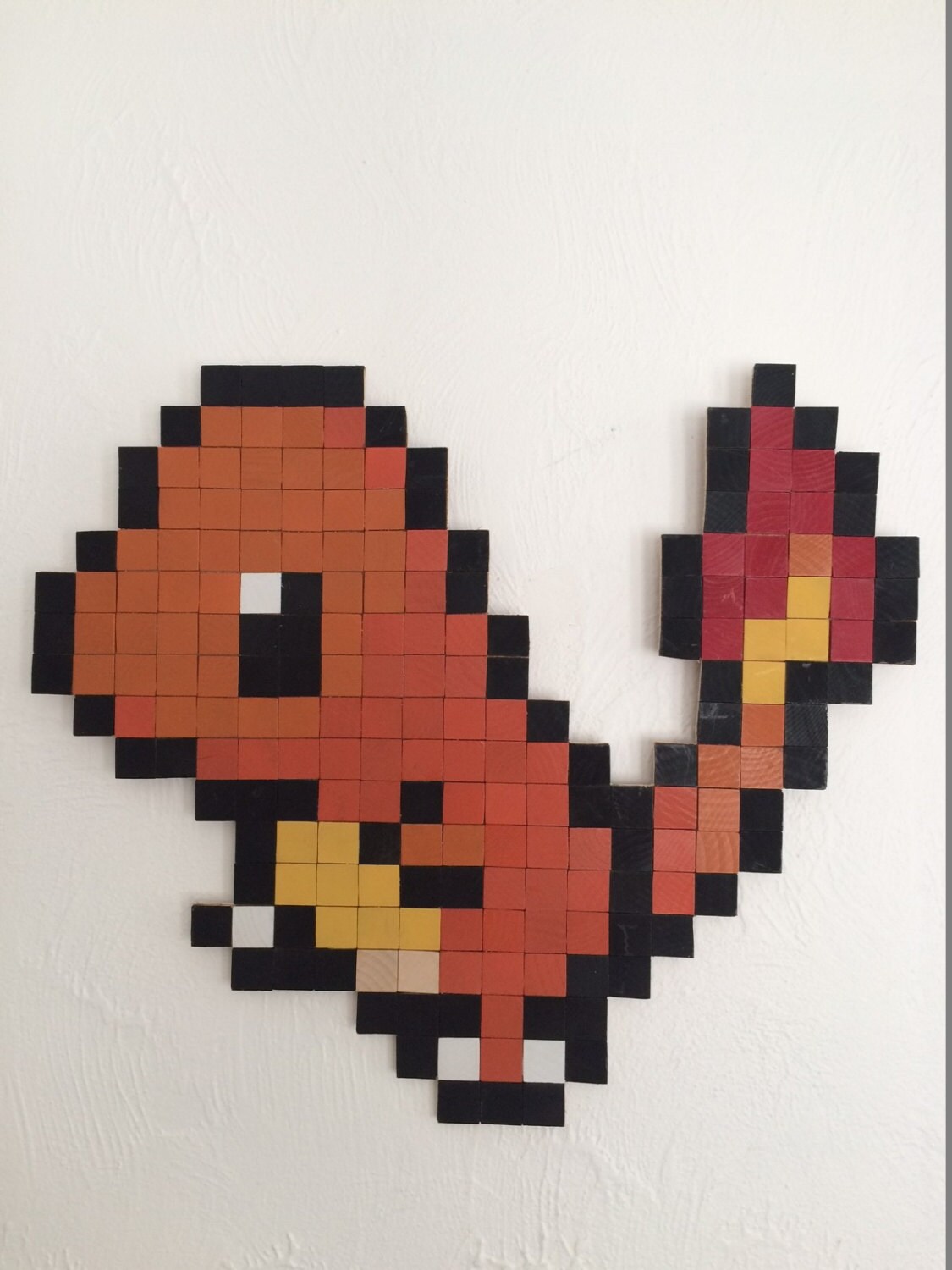 Pokemon Kanto Starters 8-bit Pixel madera pared arte - Etsy España