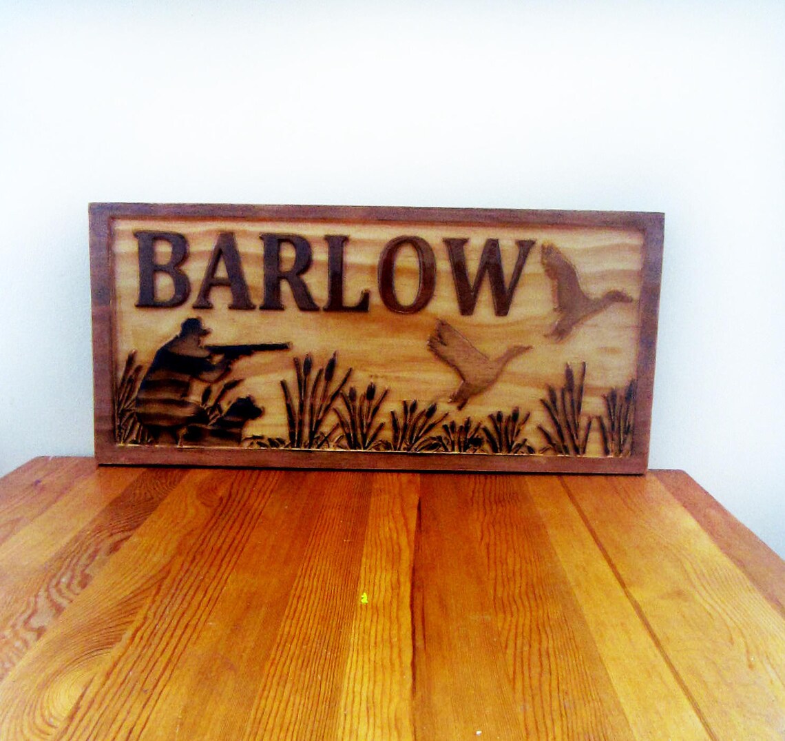 Personalized Duck Hunting Sign Mens Hunting Gift Fathers Day - Etsy