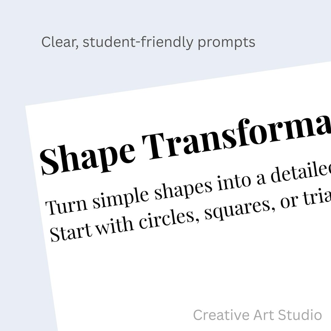 Printable Art Worksheets for Kids | No-prep Creative Drawing Activities ...
