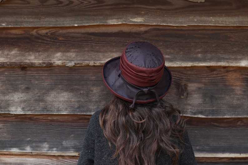 Waxed Cotton Rain Hat: British Hedgerow Waterproof Hat - Etsy Australia