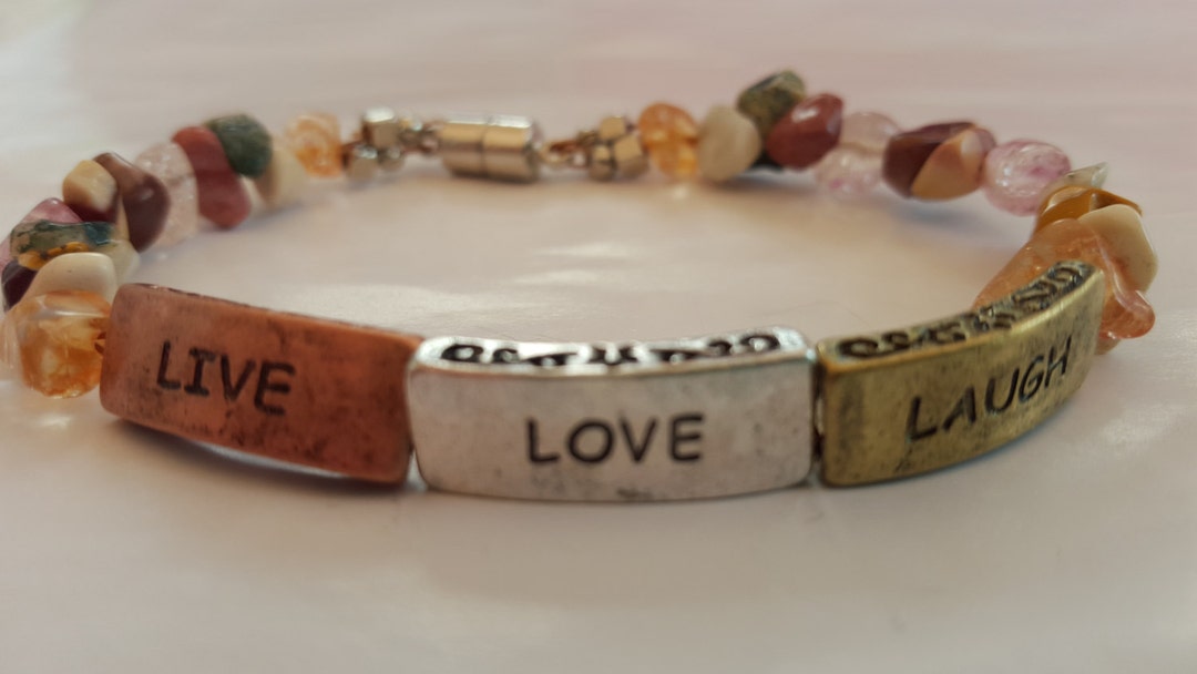 Live Love Laugh Bracelet - Etsy