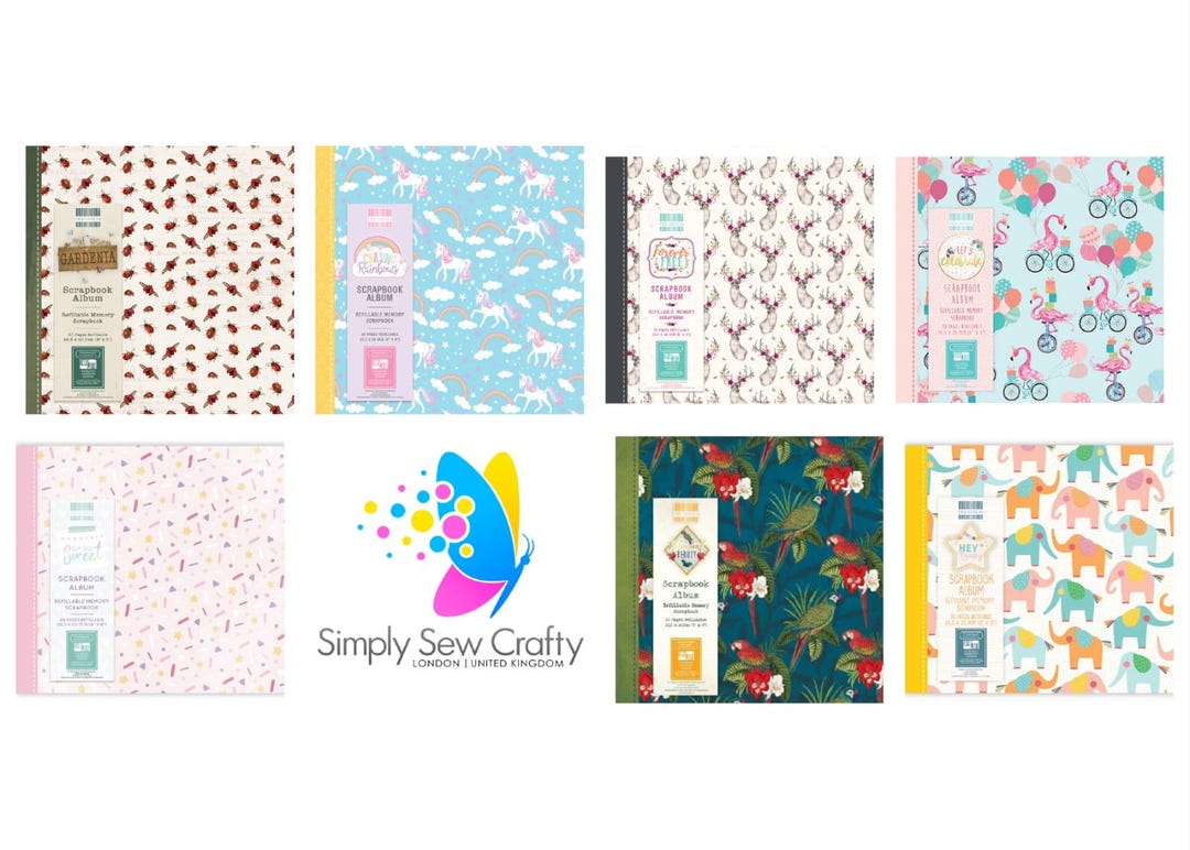 First Edition Albums - 8" X 8" Scrapbook Customise Album - Simply Sew ...