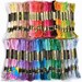 Trebla Embroidery Thread X72 or X144 Assorted Coloured Floss Skeins 100 ...