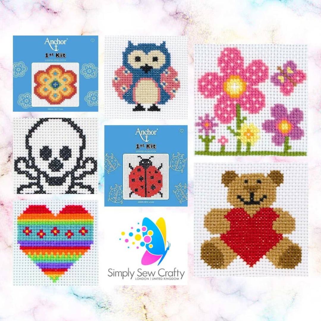 Anchor Cross Long Stitch Tapestry Kit - Perfect for Children/ Beginners ...