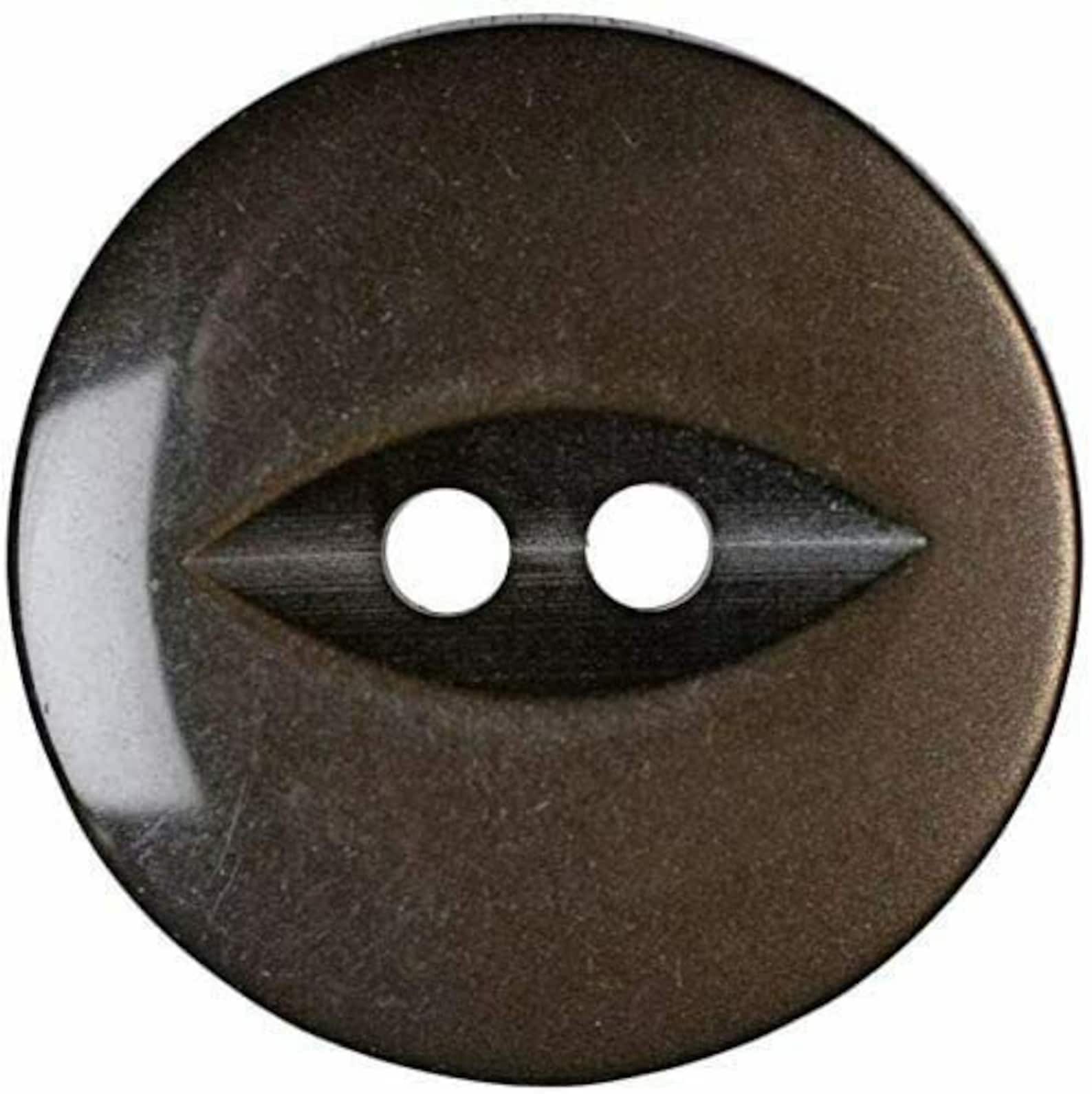 Pack of 100 Round Fish Eye Buttons 14mm Wide by Simply Sew Crafty - Etsy UK