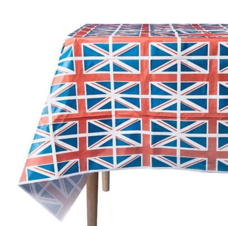 King Charles Coronation Royal British Union Jack Bunting Tableware ...