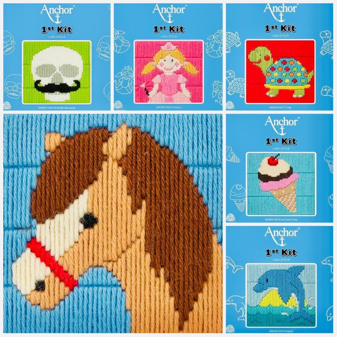 Anchor Cross Long Stitch Tapestry Kit -perfect for Children/ Beginners ...