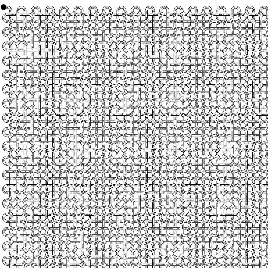 Jumbled Text Poster - Etsy