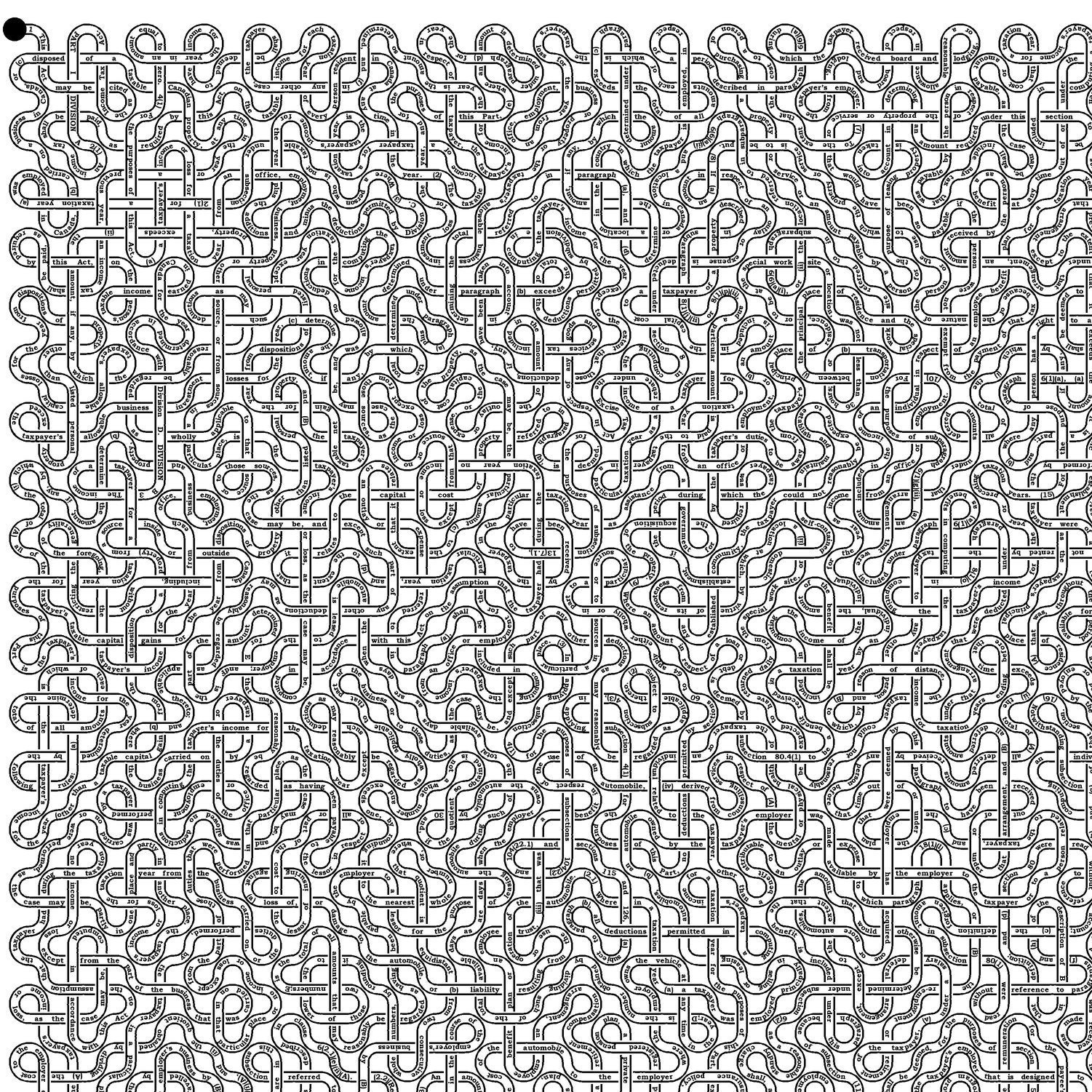 Jumbled Text Poster - Etsy