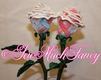 3D Free-Standing Lace Rose Design PES JEF DST & VP3 | Etsy