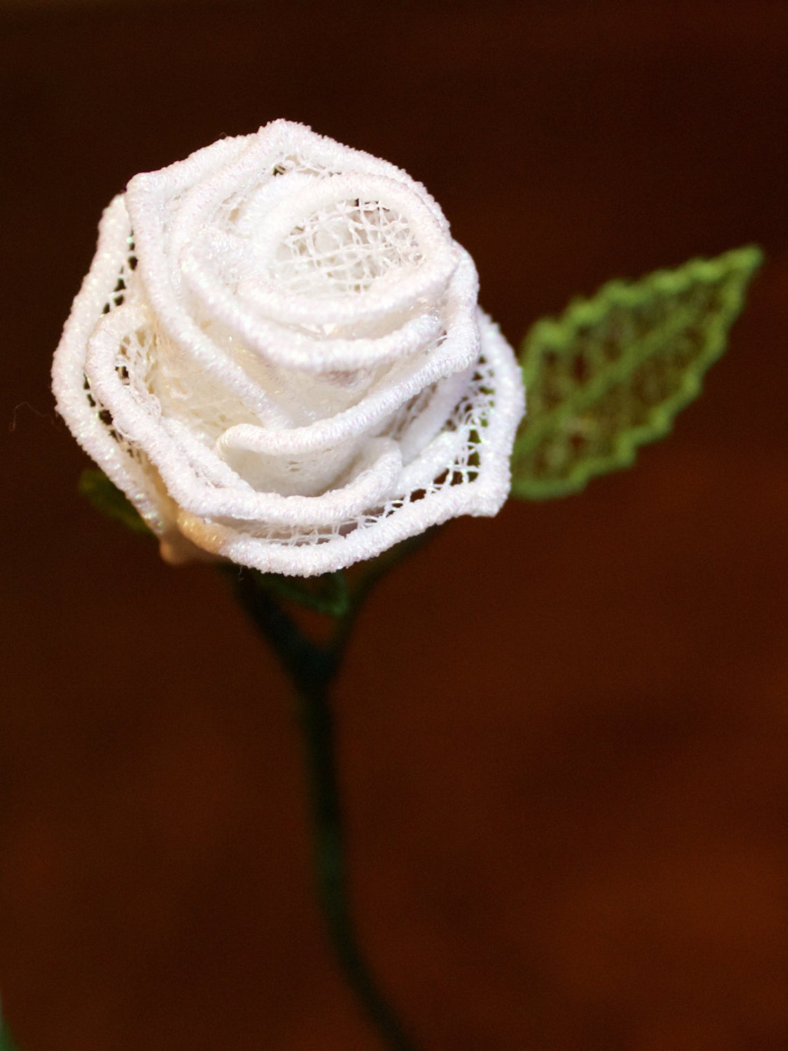 3D Free-standing Lace Rose Design PES, JEF, DST, & VP3 - Etsy