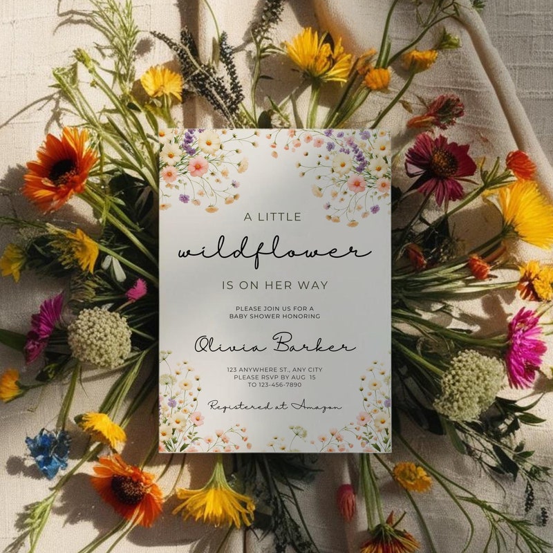 Wildflower Invite - Etsy