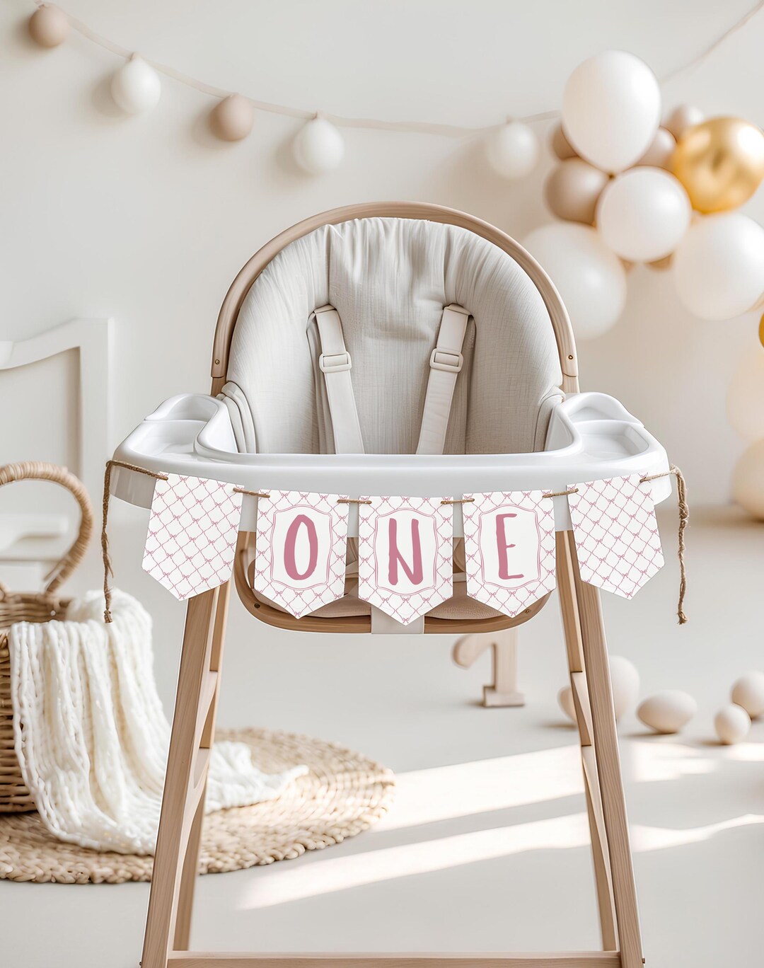 High Chair One Banner