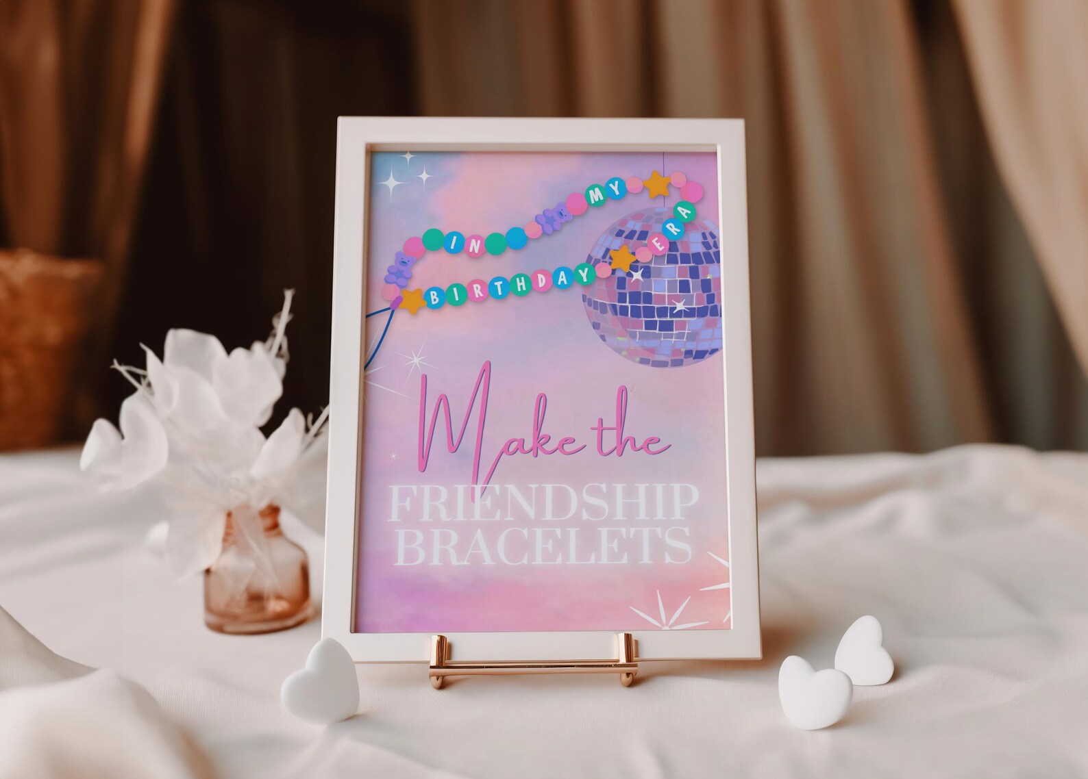 Printable Birthday Era Signs, Friendship Bracelets Era Birthday Signs ...