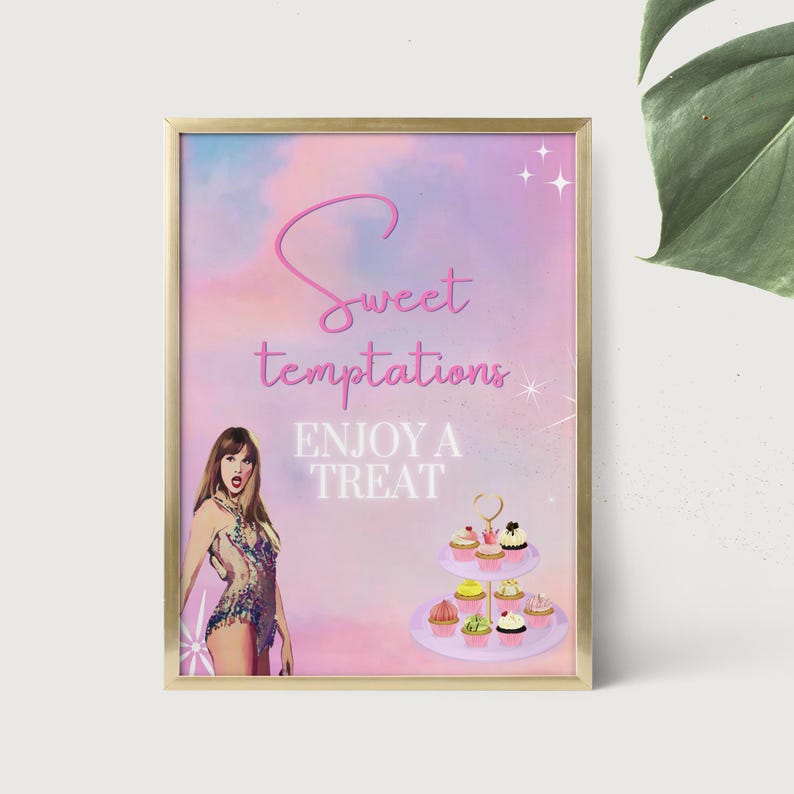 Taylor Swift Lover Inspired Table Sign Bundle,printable Eras Birthday ...