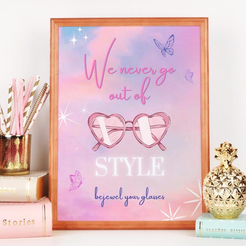 Printable Eras Birthday Poster Bundle,digital Taylor Swift Inspired ...