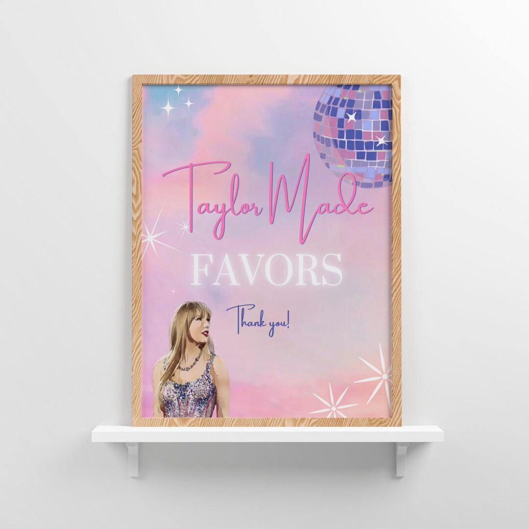 Taylor Swift Lover Inspired Table Sign Bundle,printable Eras Birthday ...