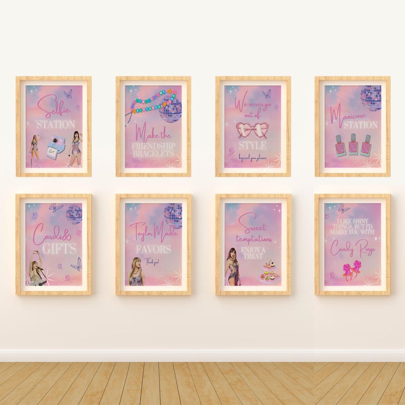 Taylor Swift Printable Eras Birthday Poster Bundle,in My Birthday Era ...