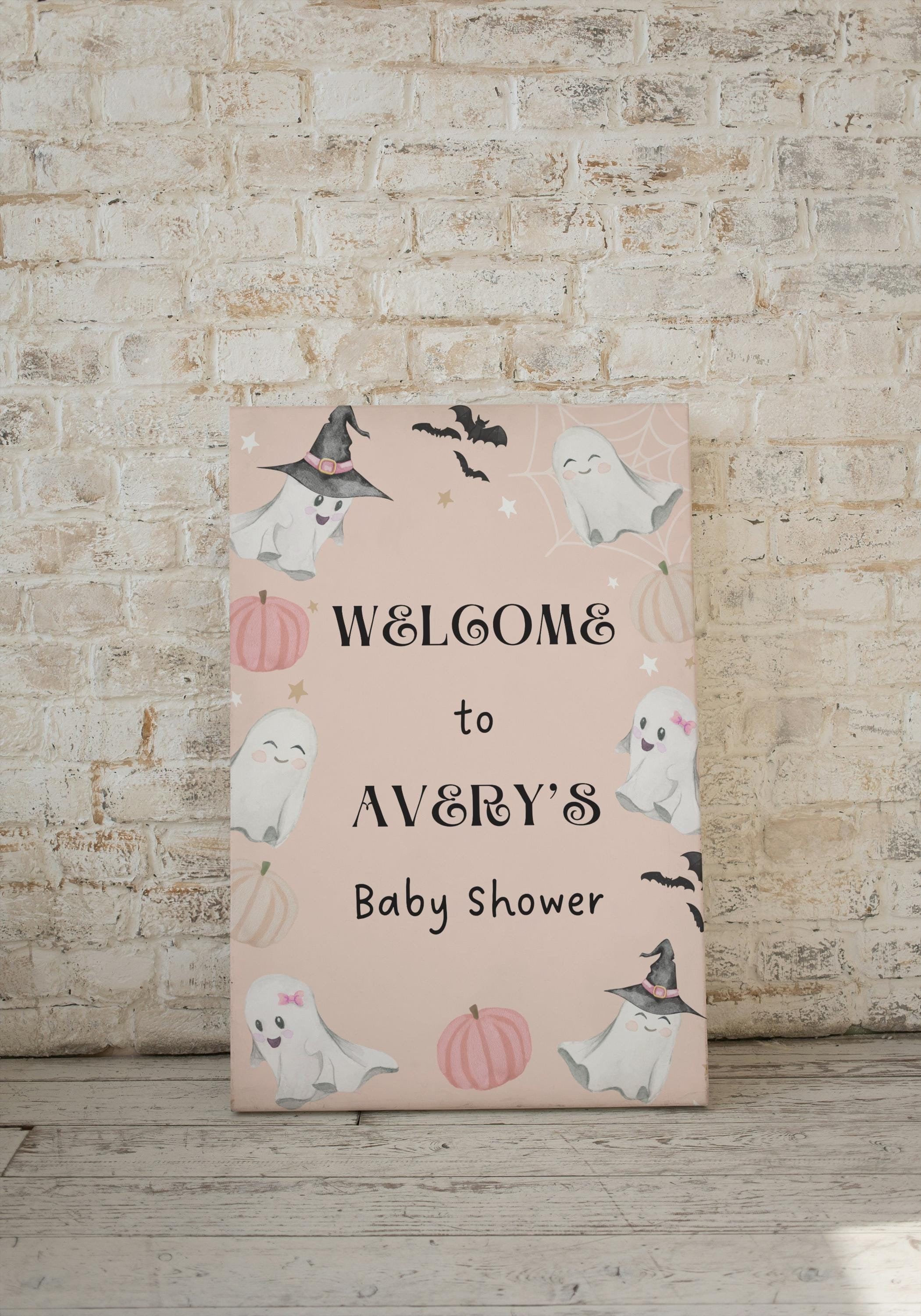 Editable Little Boo Baby Shower Welcome Sign,little Boo is Almost Due ...