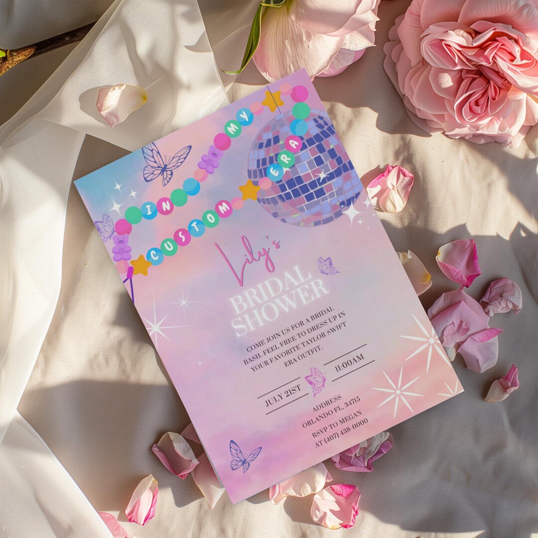 Swiftie Bridal Shower Invitation,in My Fiance Era Invitation,lover ...