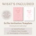 Editable Pink Bow Birthday EDITABLE Invitation,girls Just Want to Be ...