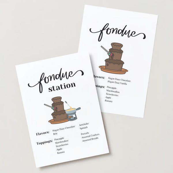 Fondue Sign - Etsy