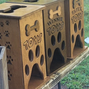 Dog Toy Box - Etsy