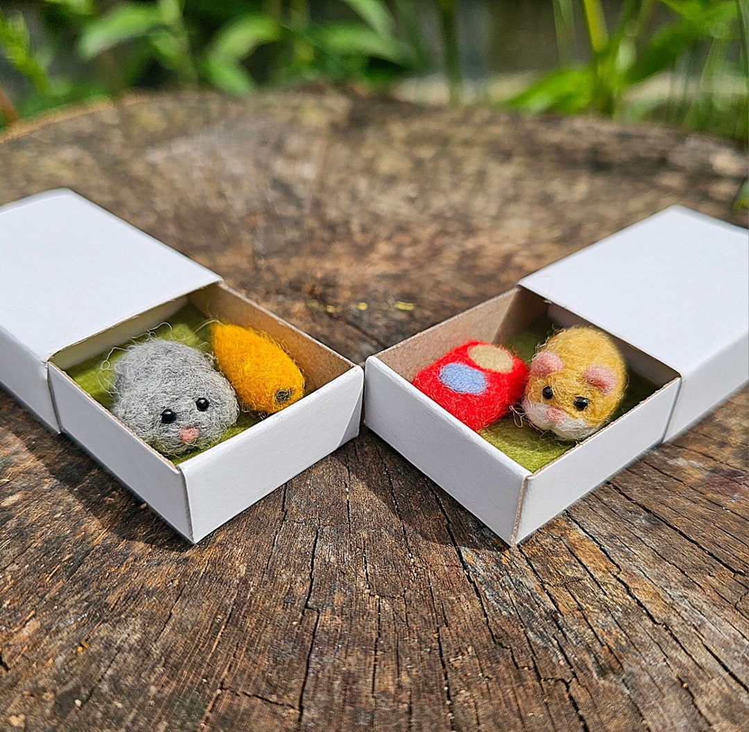 Matchbox Mini Pet- A Small Needle Felt Animal for Your Pocket. A Cute ...