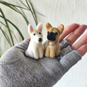 Personalised Dog Pet Replica - A Palm Sized, Needle Felted Version of ...