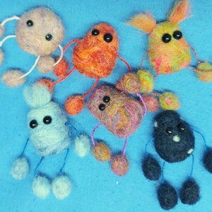 Mystery Worry Sprite, Lucky Charm, Needle Felted Gift, Miniature ...