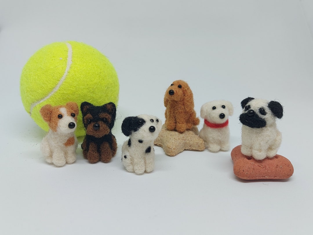 Personalised Animal Worry Buddy Jar Needle Felted Gift Miniature Mental ...