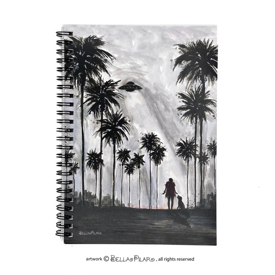 Spiral Notebook Fashion Illustration Fashion Girl Gift Fashion Art ...