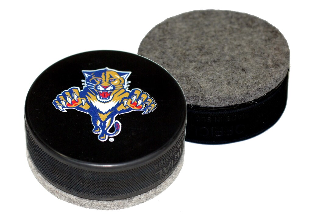 Florida Panthers Throwback Logo Basic Series Hockey Puck Board Eraser ...