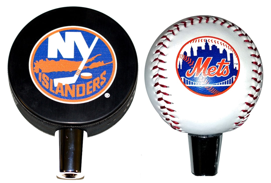 New York Islanders Hockey Puck and New York Mets Baseball Beer - Etsy