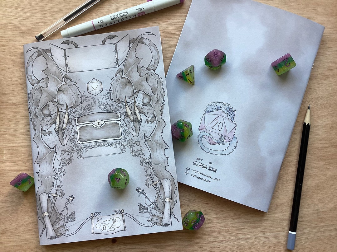 Game Master / Dungeon Master Notebook A5 TTRPG Dnd Book Campaign ...