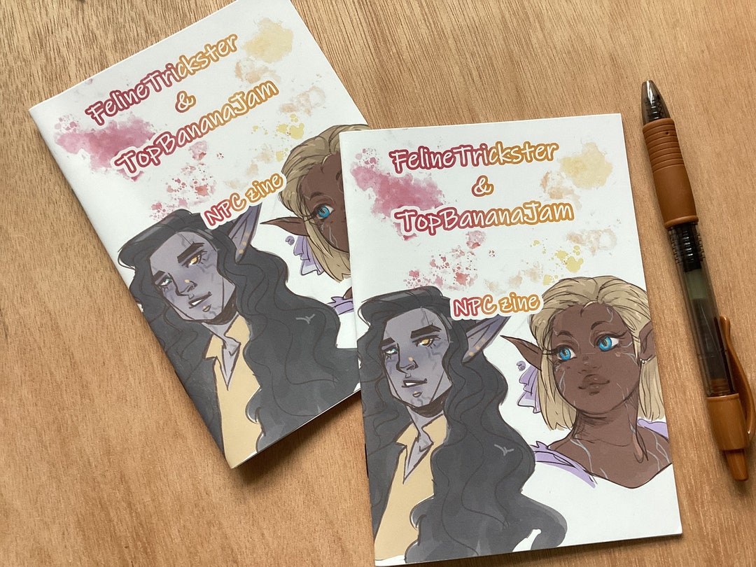 NPC Zine Collaborative Character Art Book Art Challenge Prompts A6 Size ...