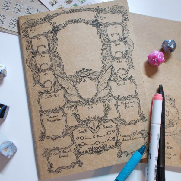 Character Sheet Notebook - Etsy