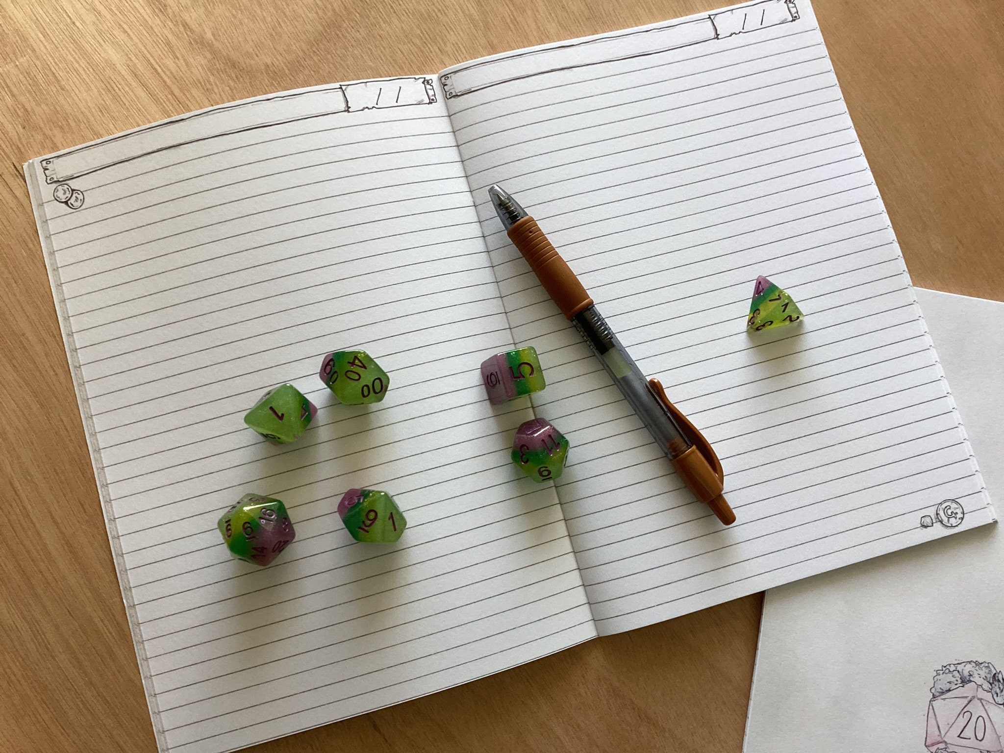 Customisable Character Sheet Notebook A5 TTRPG Dnd Book - Etsy UK