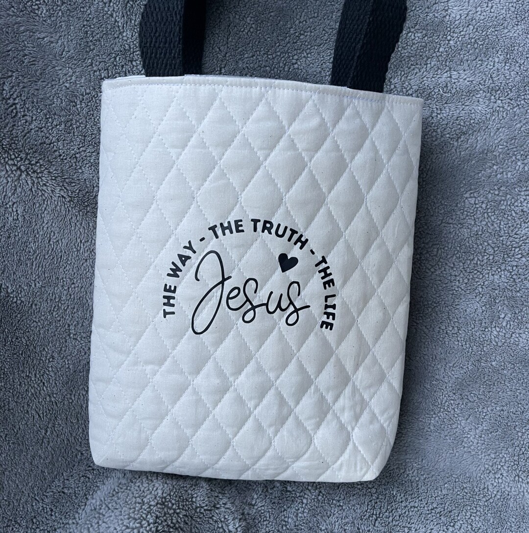 Handmade Quilted Bible Bag, Scripture Bag, Prayer Bag, Jesus the Way ...