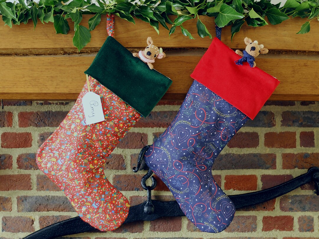 Christmas Stocking - Traditional Stocking - Made With Liberty Fabrics ...