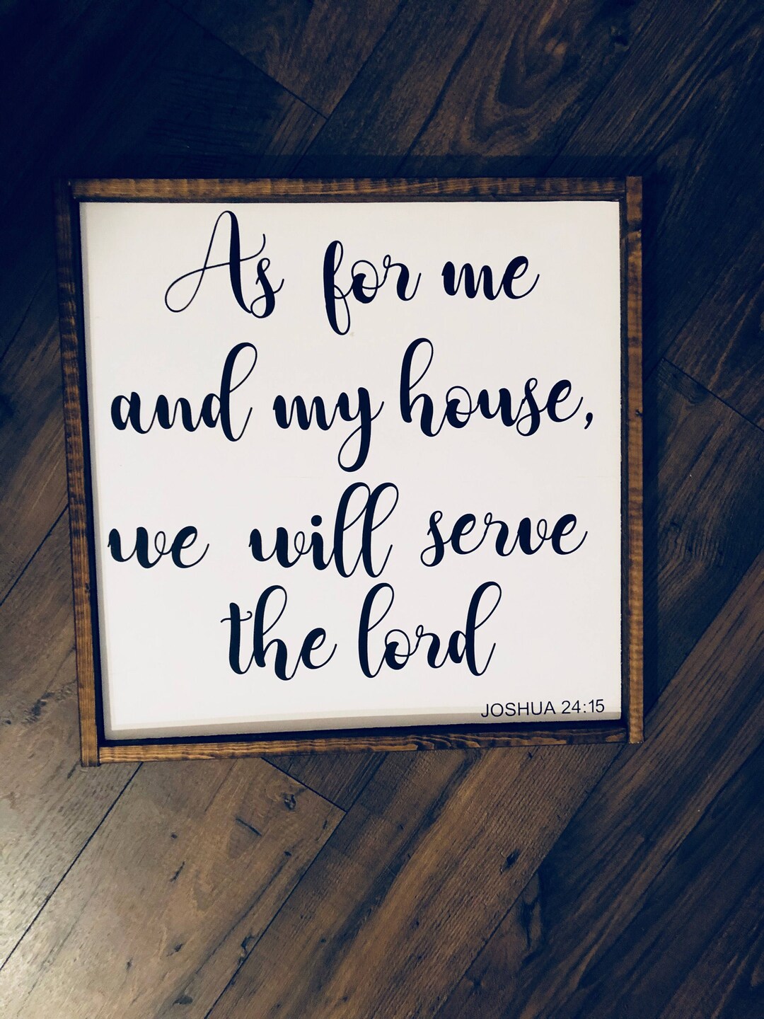 Large Rustic Bible Verse Sign - Etsy