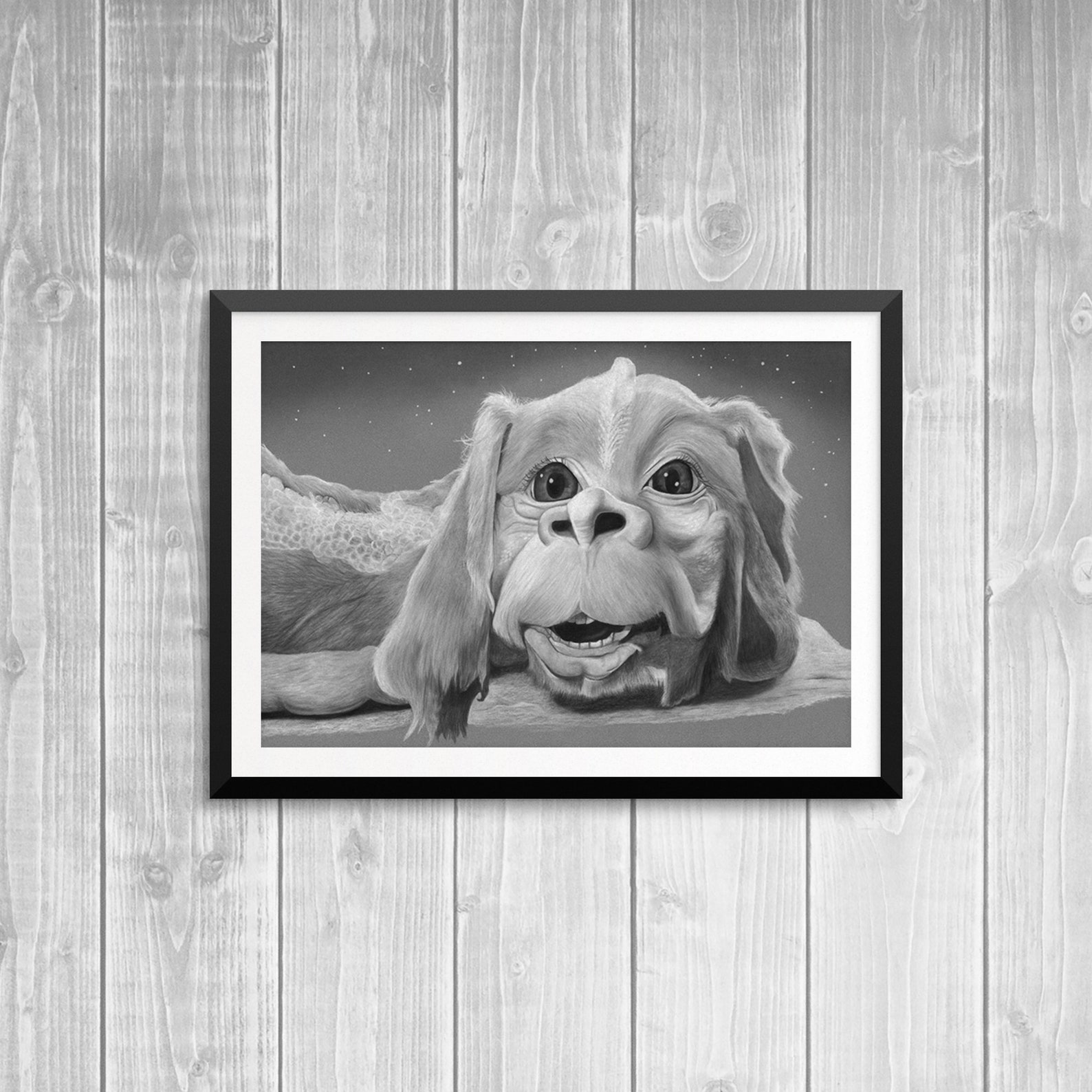 FALCOR Reproduction of Original Pastel Drawing / Falcor / the ...