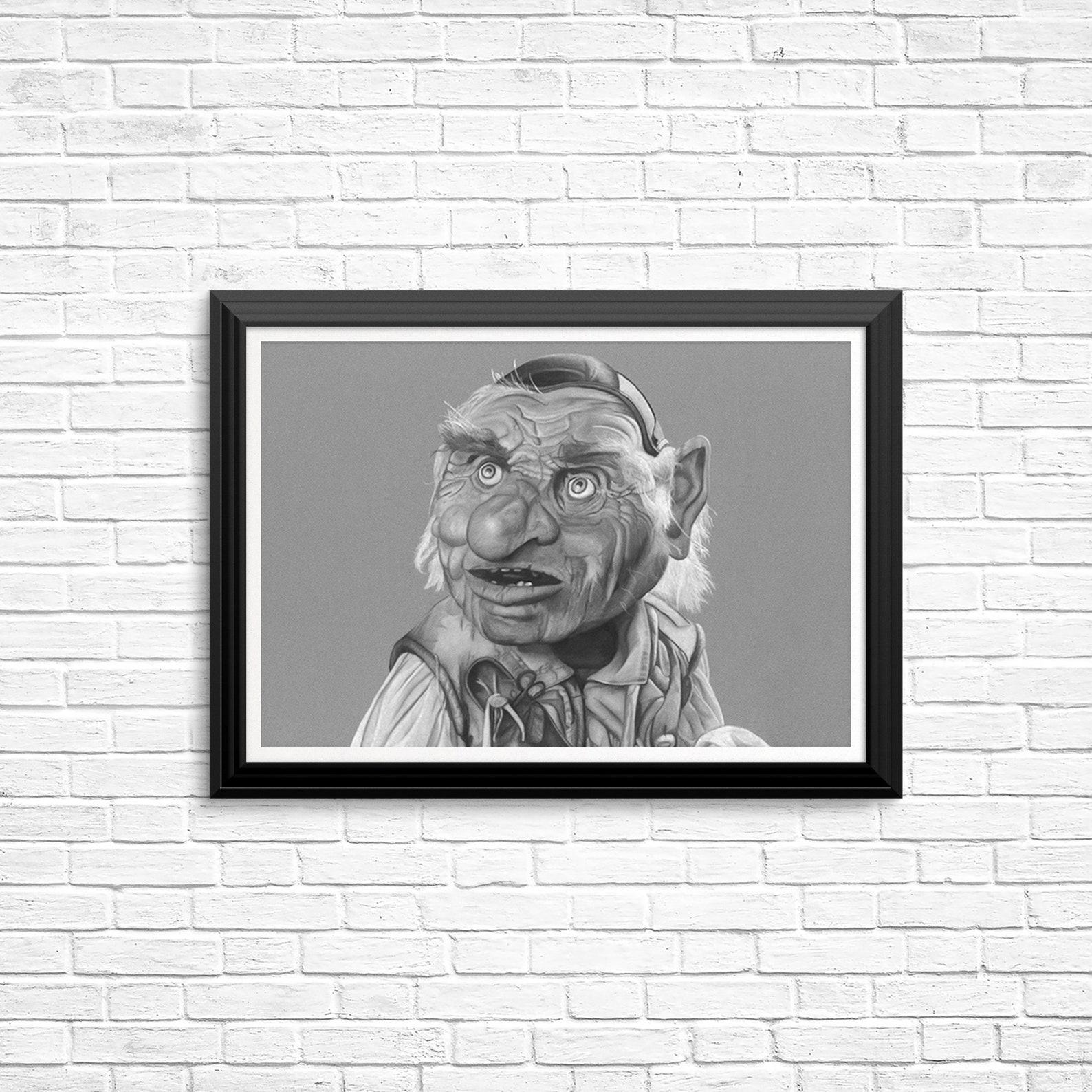 HOGGLE Print Reproduction of Original Pastel Drawing / Labyrinth / Jim ...