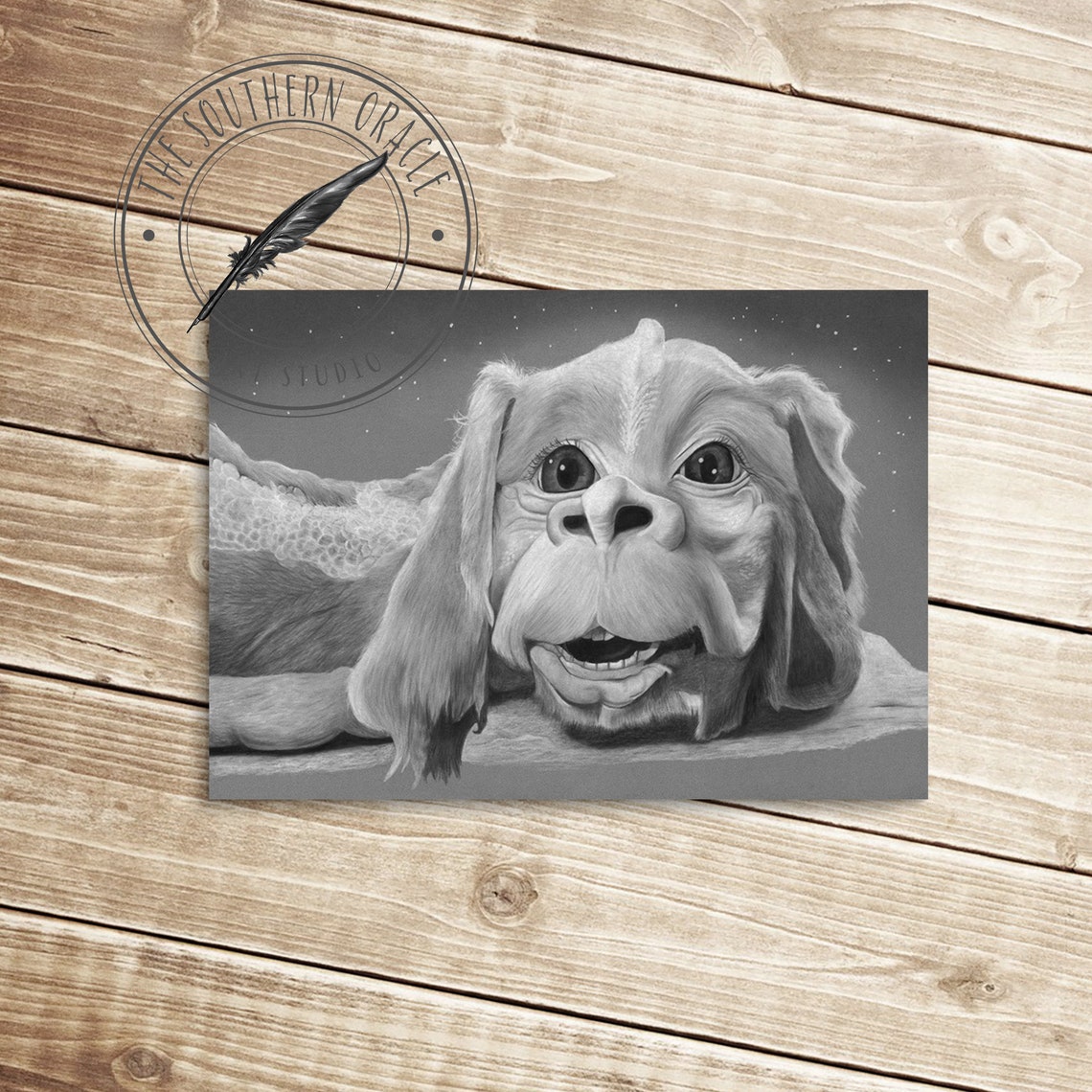 FALCOR Reproduction of Original Pastel Drawing / Falcor / the ...