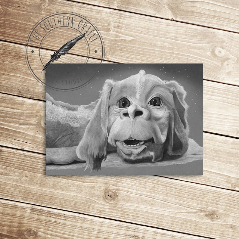 FALCOR Reproduction of Original Pastel Drawing / Falcor / the ...